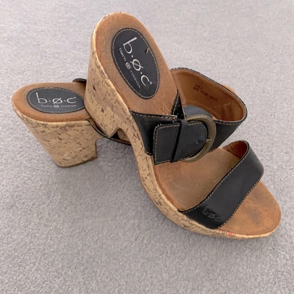 b.o.c. | Shoes | Boc Corkblack Heels | Poshmark